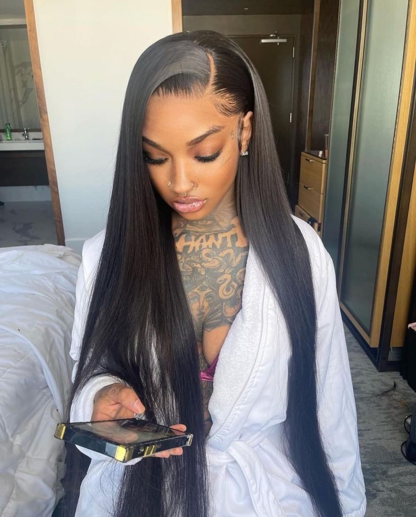 Long Straight Human Hair Wig | 13×4 HD Lace Front Black Wigs